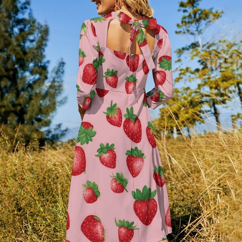 Strawberry Dress Women - Etsy