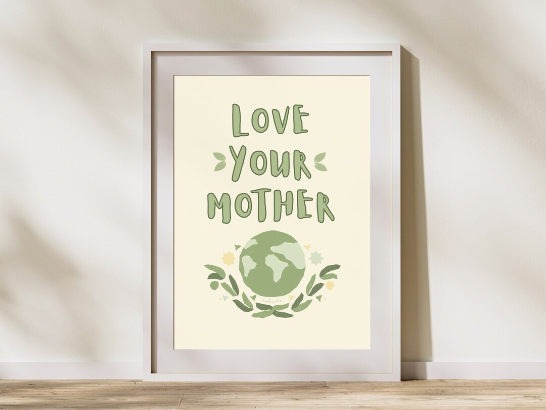 Green Printable Wall Art, Quote Wall Print, Positive Printable Home ...
