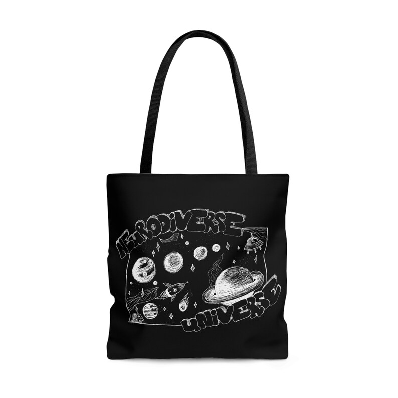 Neurodiverse Universe Autism Accessories Tote Bag black - Etsy