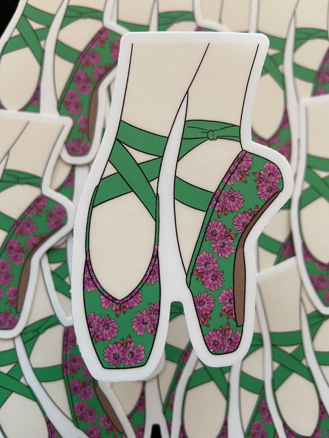 Montana State Flower Bitterroot Pointe Shoe Sticker - Etsy