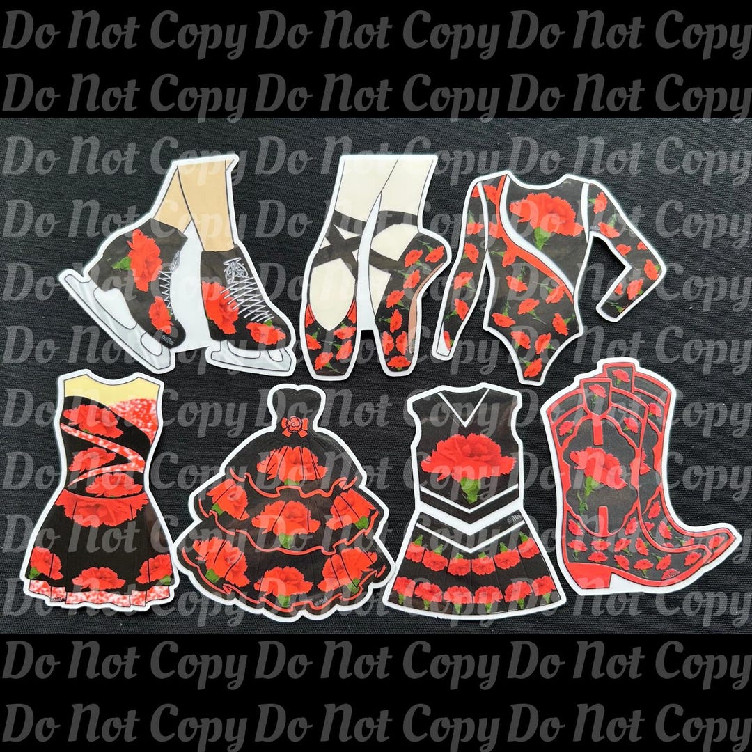 Red Carnation Sticker Assortment - Etsy