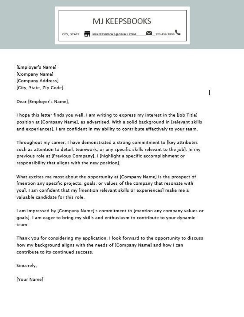 Resume Cover Page Template Word, ATS Friendly, Pages, Google Docs, ATS ...