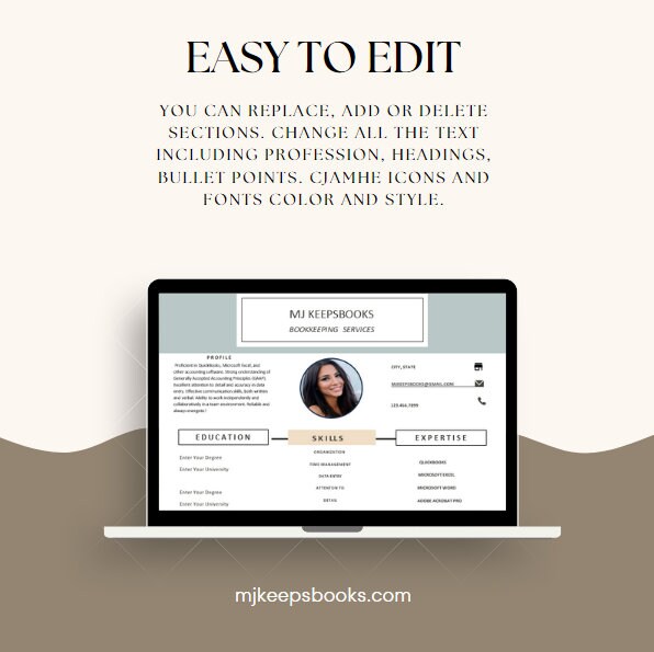 Resume Template & Resume Cover Page word ATS Friendly - Etsy