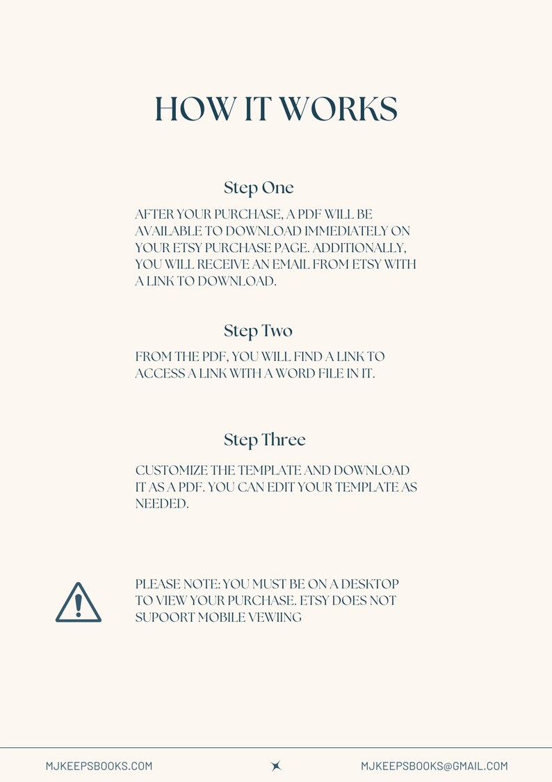 Resume Cover Page Template Word ATS Friendly Pages Google - Etsy