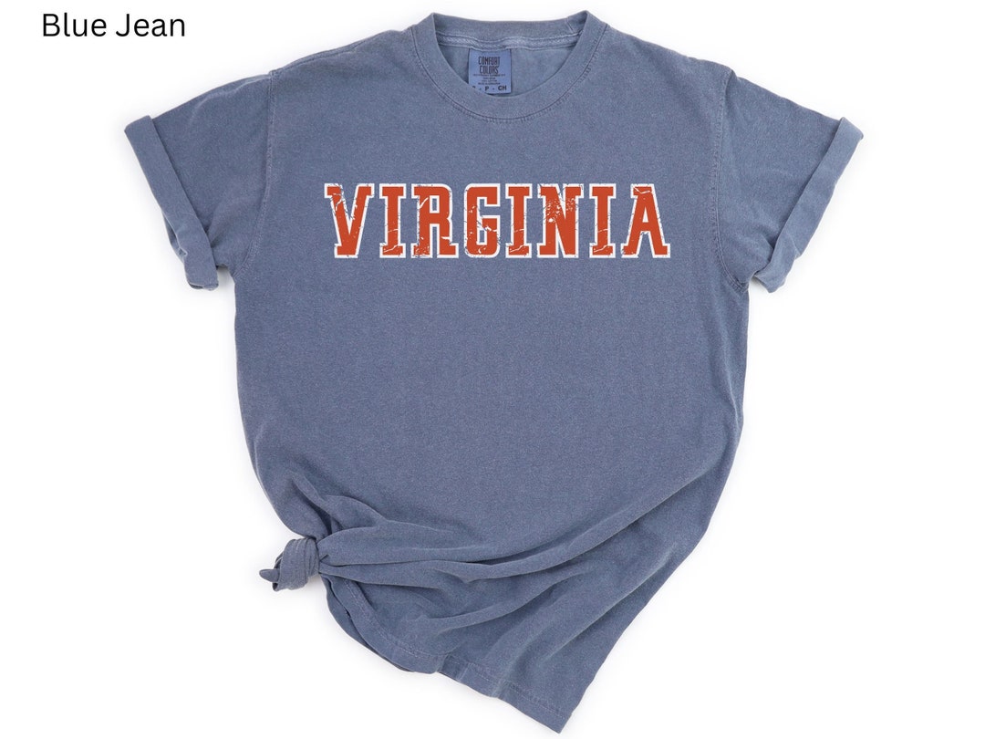 Comfort Colors® Virginia Football Shirt, Oversized Vintage Virginia ...