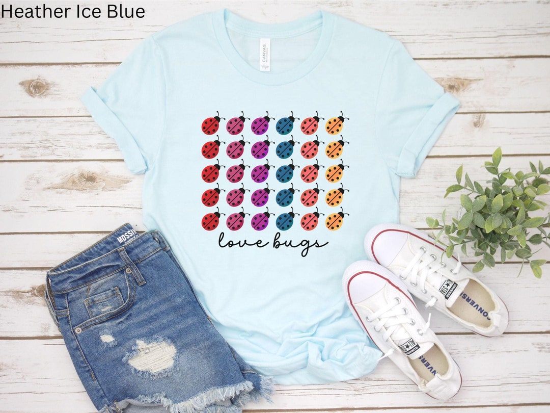 Ladybug Shirt: Gardening Gift, Rainbow Bug Tee - Etsy