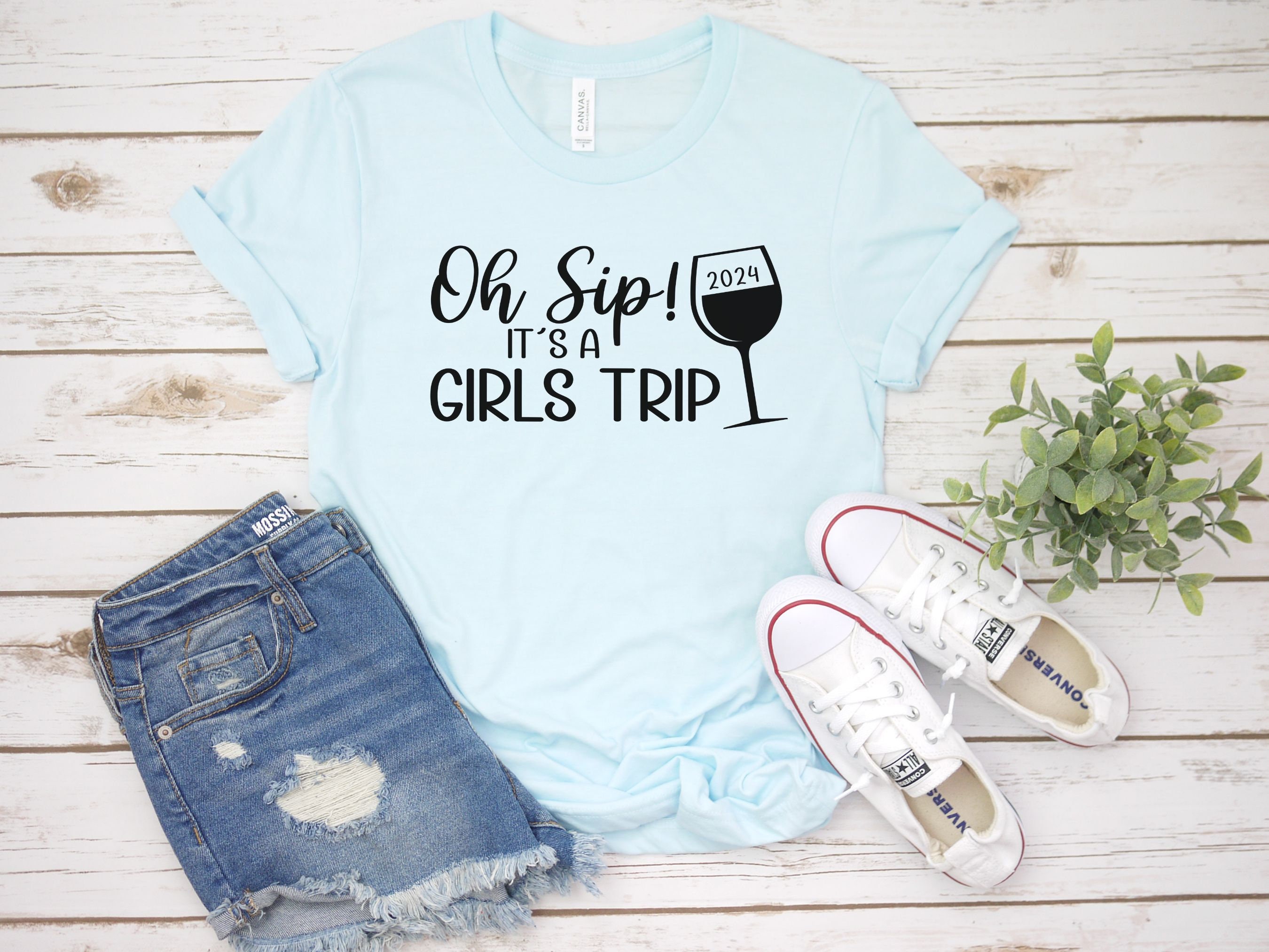 Oh Sip Its A Girls Trip Tshirt, 2024 Girls Weekend Tshirt, Girls Trip Shirt for Best Friends ...