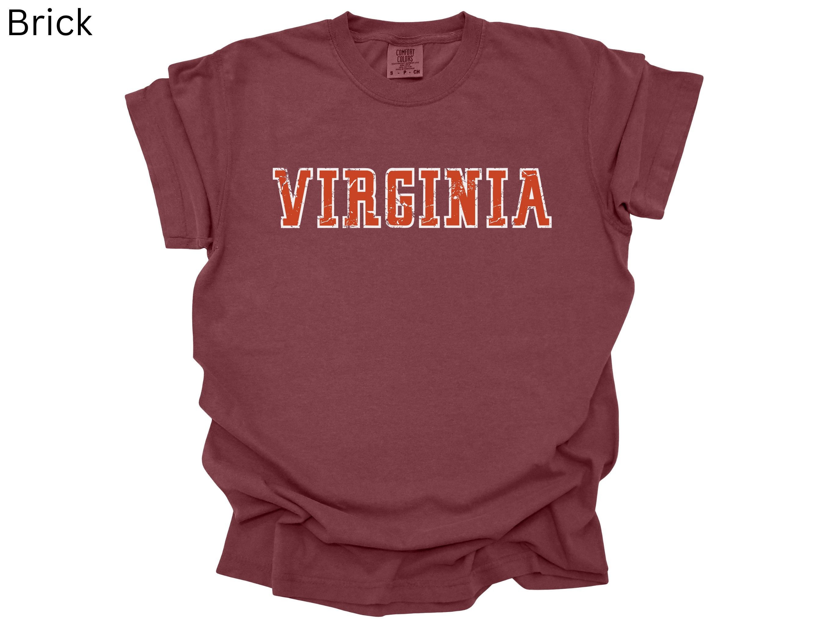 Comfort Colors® Virginia Football Shirt, Oversized Vintage Virginia ...