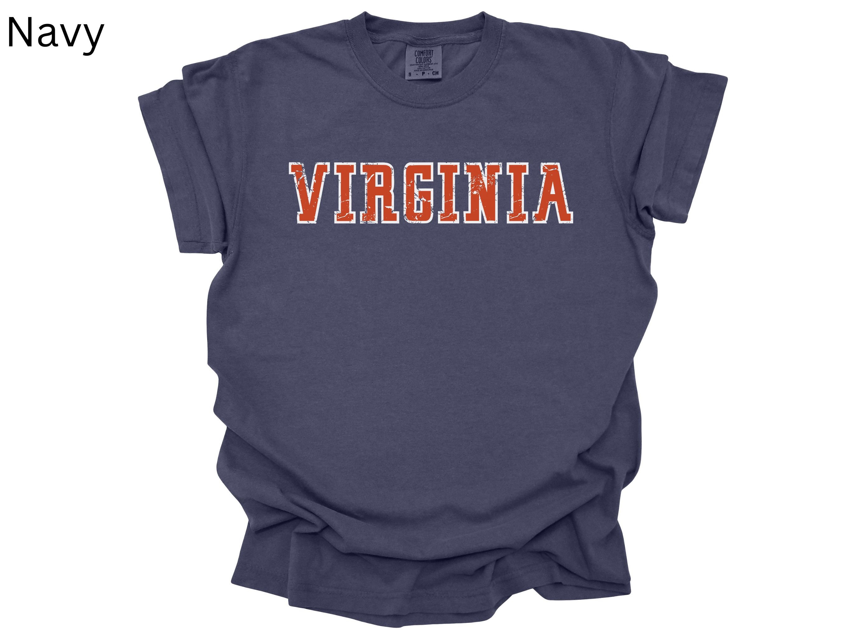 Comfort Colors® Virginia Football Shirt, Oversized Vintage Virginia ...