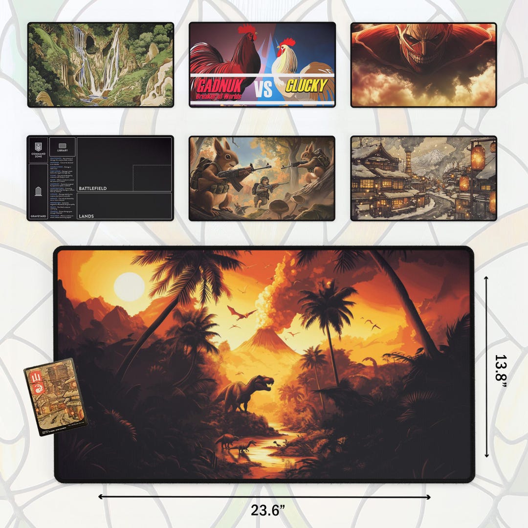 TCG Playmat, Custom Art, Fan Art, MTG Alter, Gift for Gamers, Trading ...