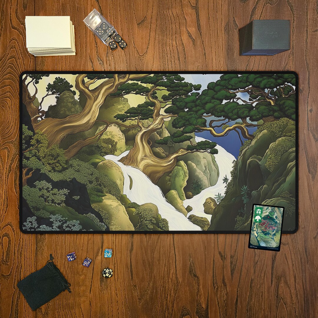Forest TCG Playmat, Playmat, Custom Art, Tabletop Games, Mouse ...