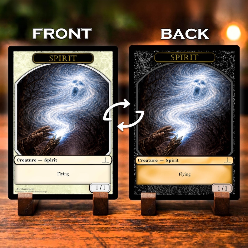 Custom Spirit Token With Flying, MTG Retro Frame, Double-sided - Etsy