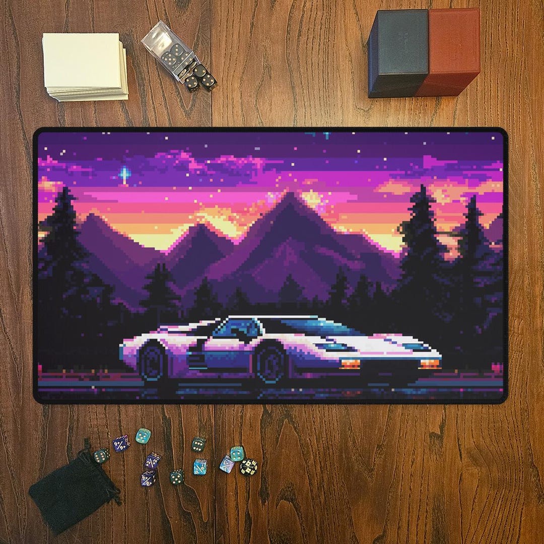 Premium TCG Playmat for Tabletop Games Non-slip Backing, Vintage ...