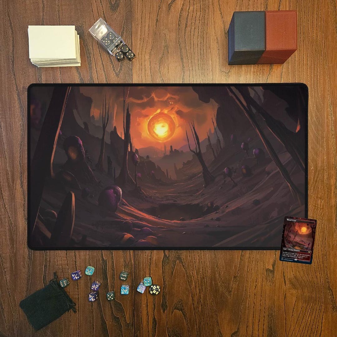 Unfinity Themed, TCG Playmat for Tabletop Games, Gamer Gift, Custom Art ...