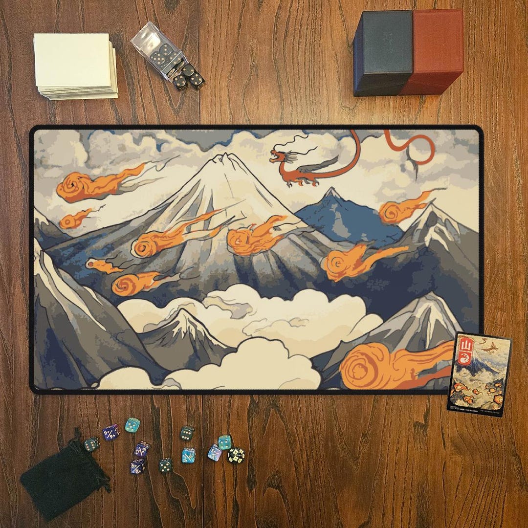 TCG Playmat Vintage Art LIMITED SUPPLY natural 23.6 X 13.8 Prop Card ...