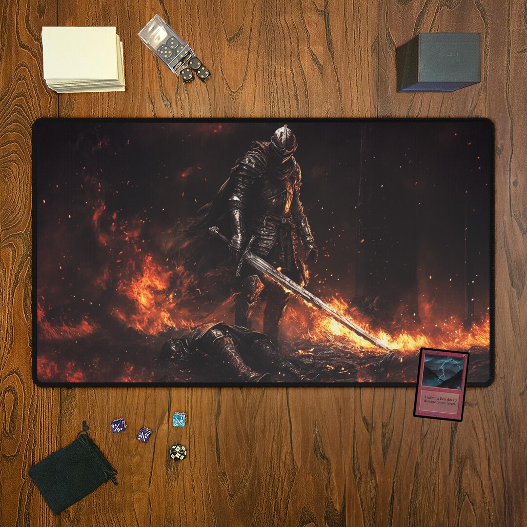 TCG Playmat Victorious Knight for Tabletop Games, Gaming, Custom Art ...