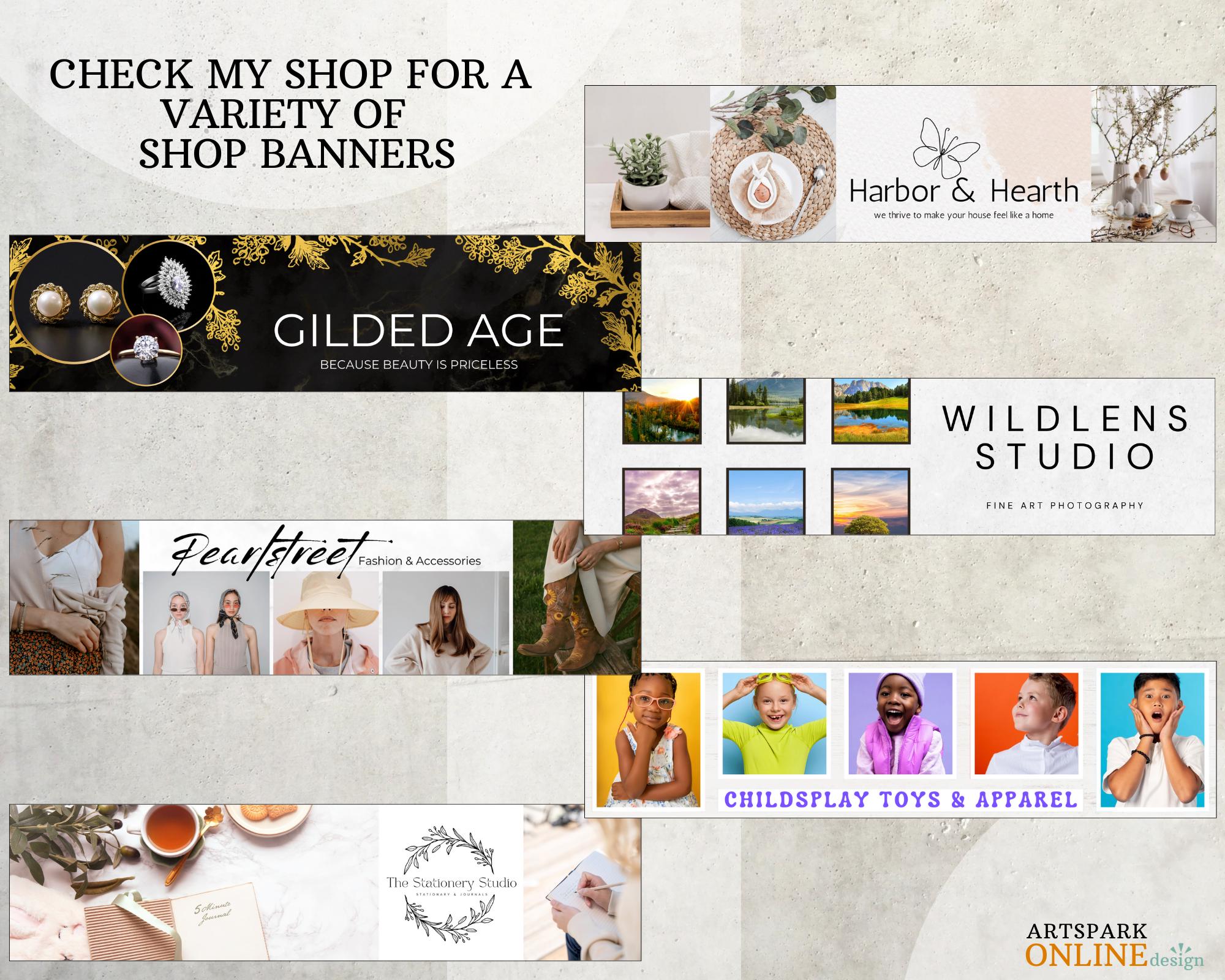 Etsy Shop Banner ~ Shop Header ~ DIY Christmas Canva Template ~ Instant ...