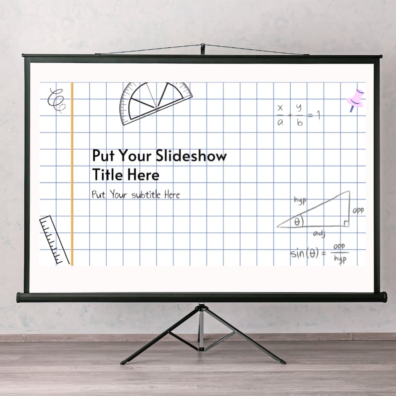 Math Slideshow Templates - Etsy