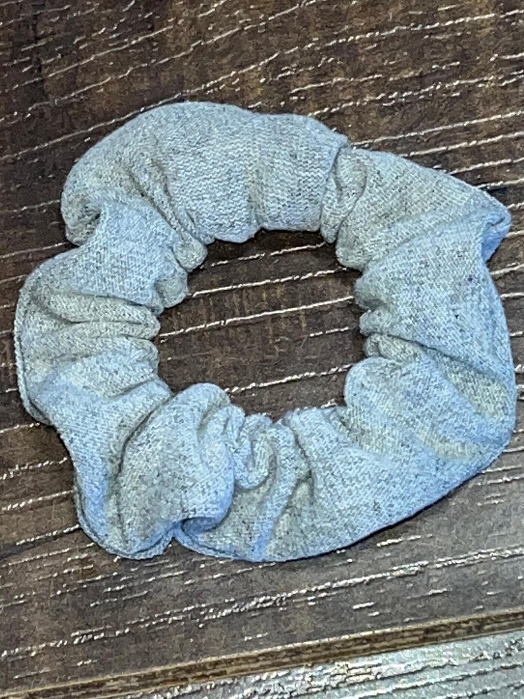 Gray Mini Hair Scrunchie - Etsy