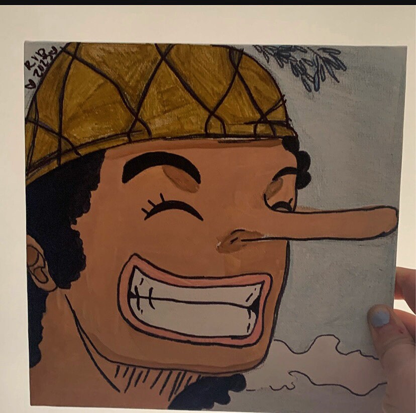 One Piece the Brave Pirate Usopp Painting - Etsy
