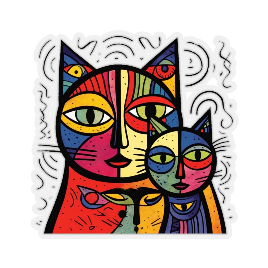 Two Cats Pride Month Pride Love Cat Sticker Pride Love - Etsy