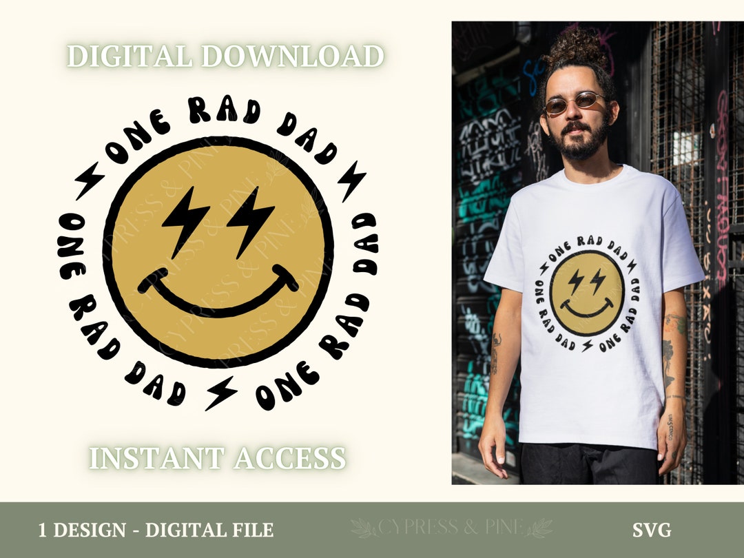 One Rad Dad SVG, Father's Day SVG File for Circuit, Silhouette, Cutting ...