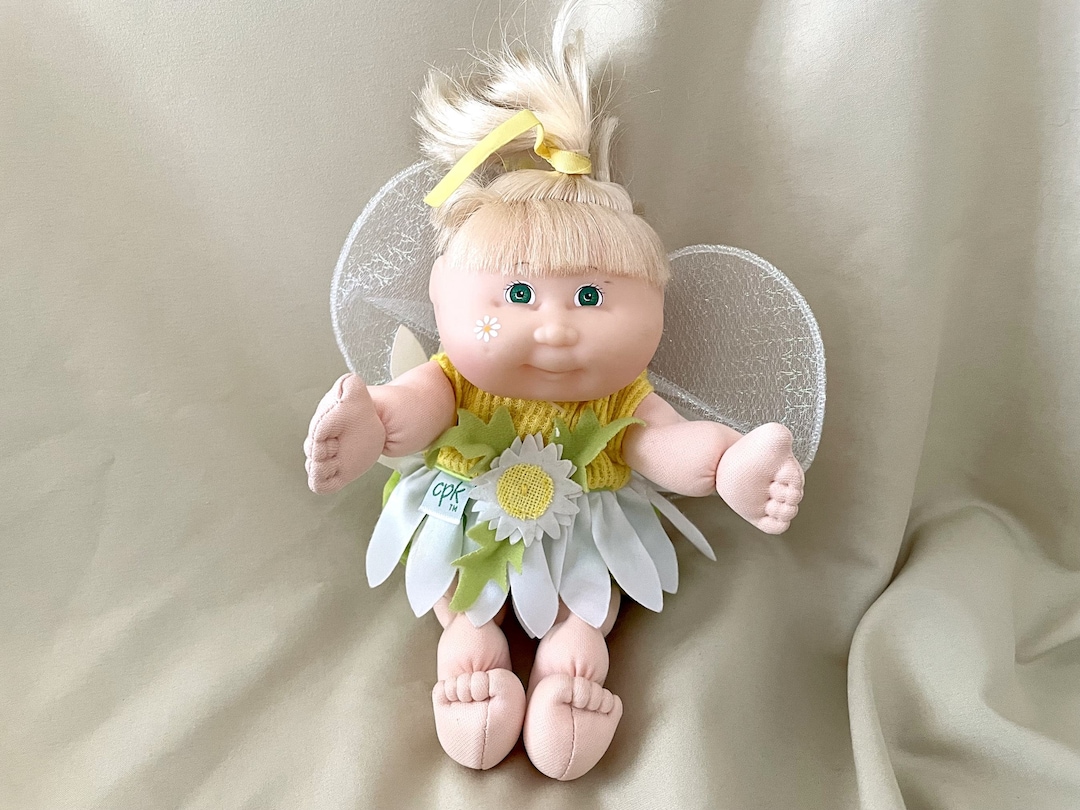 90s Mattel Cabbage Patch Kids Daisy Garden Fairy Girl Doll, Green Eyes ...