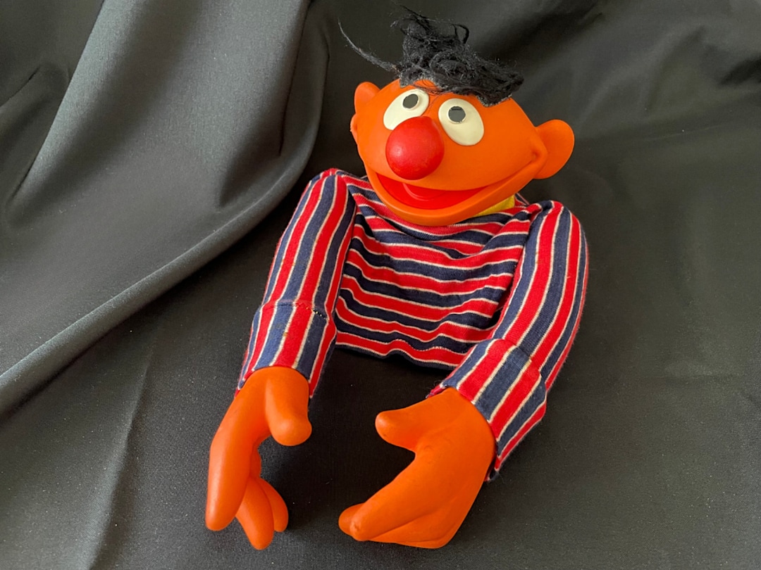Rare Topper Version Ernie Sesame Street Muppet Hand Puppet Toy 1970s ...
