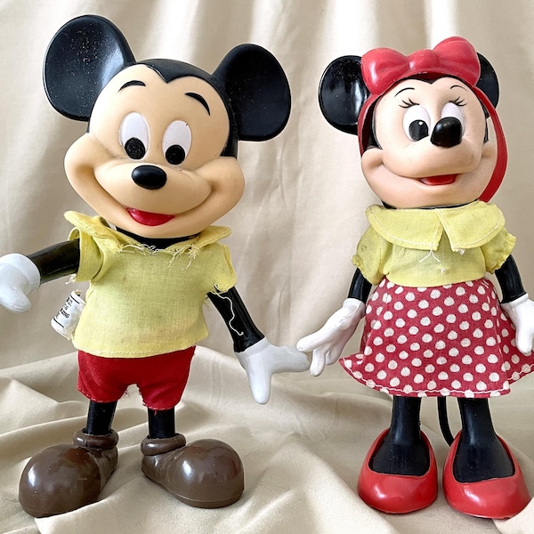 Mickey Mouse Rubber Figurine - Etsy