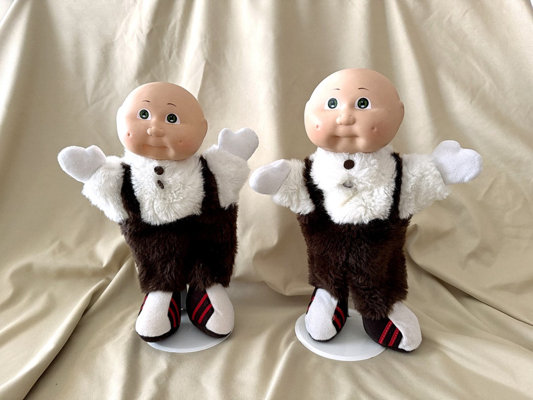 2 Vintage Cabbage Patch Doll Hand Puppets 12” Plushes, Soft Bodies ...