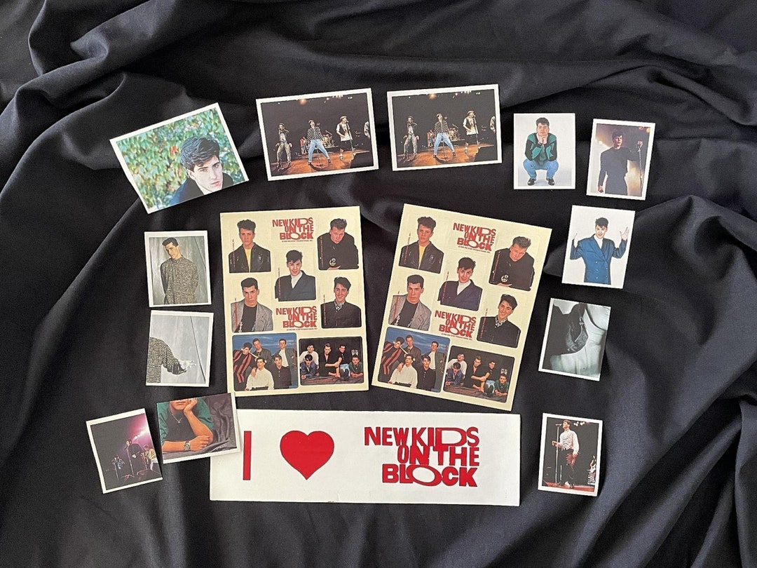 Vintage NKOTB Sticker Sheets Bumper Sticker Diamond Album Big Step ...
