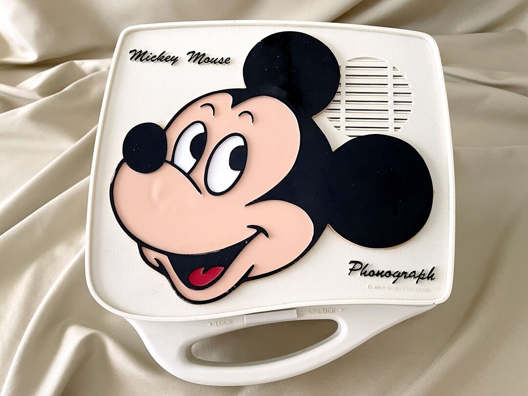 Disney Mickey Mouse Kids Phonograph Record Player Shelcore NOT WORKING ...