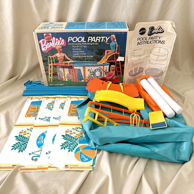 Vintage Barbie Pool - Etsy