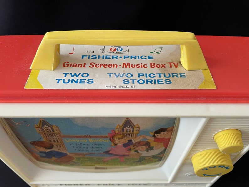 Fisher-price Two Tune Giant Screen Music Box TV 114 WORKS - Etsy