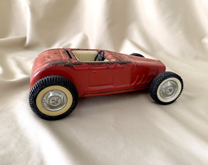 1960s Nylint Ford Red Hot Rod Roadster Coupe Jalopy Car With Seats and ...