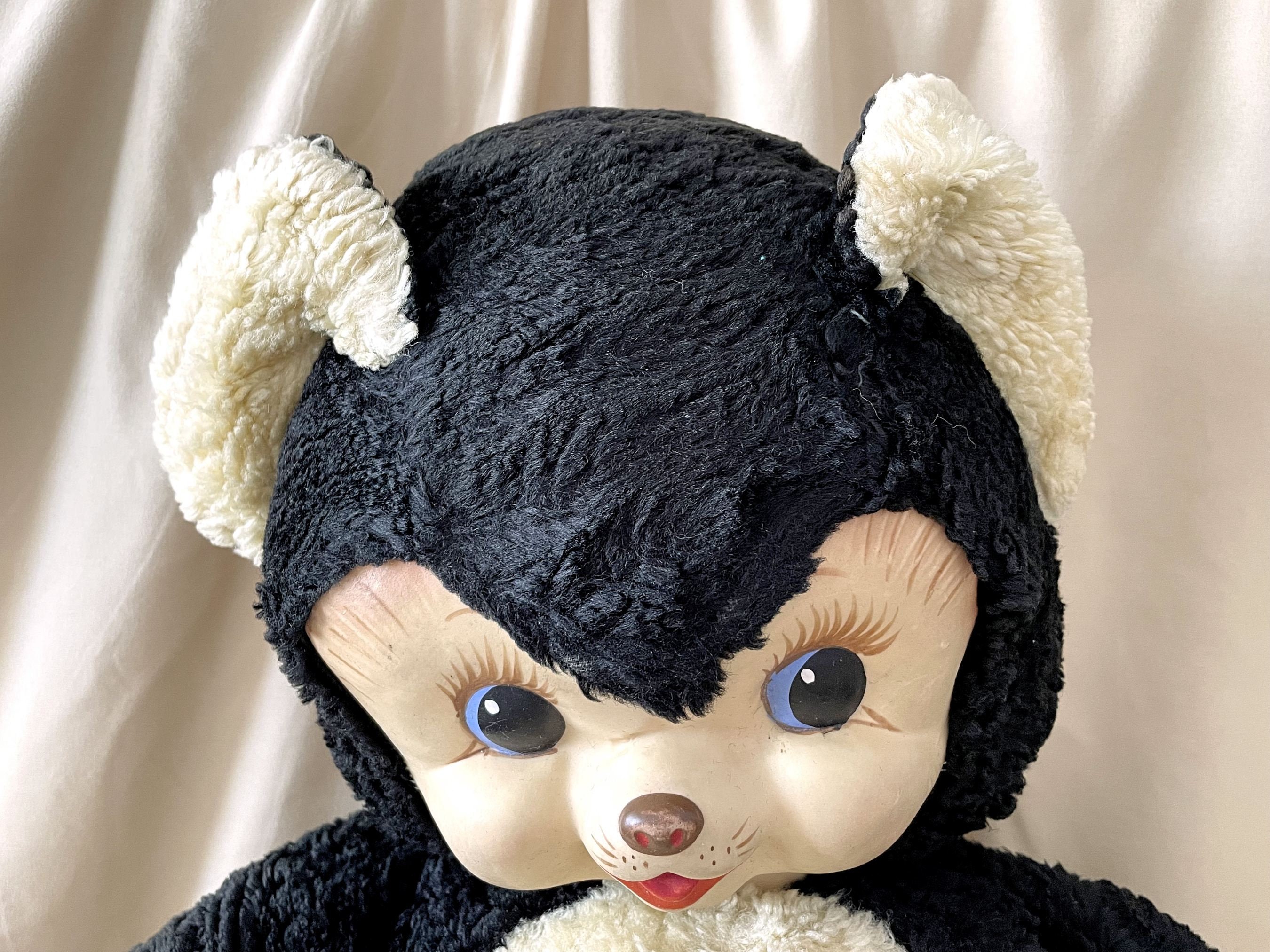 17” Large Stuffed Chubby Tubby Bear With Vinyl Plastic Face by Rushton ...