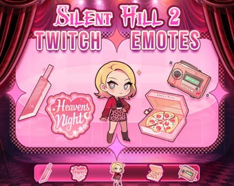 Silent Hill 2 Emotes: Maria & Pyramid Head, Pink Gaming Emote Set (PNG ...