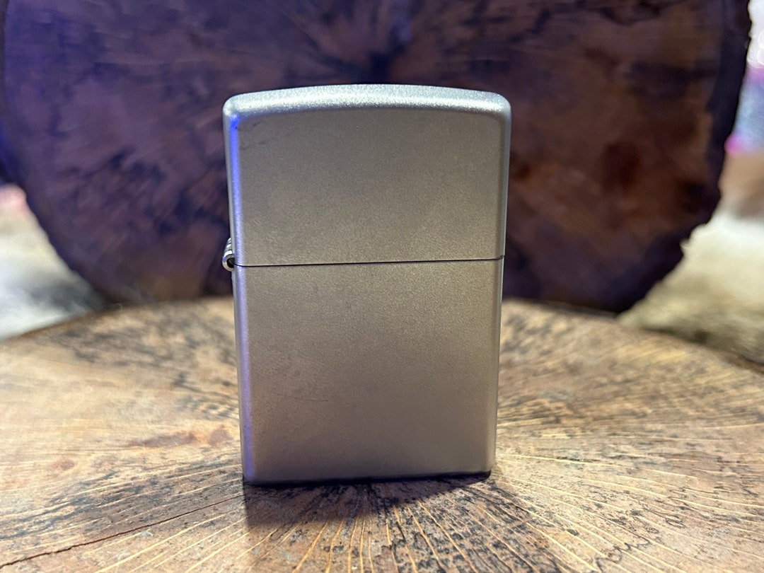 Zippo Metallic Gun Metal Tone Lighter Made in USA - Etsy