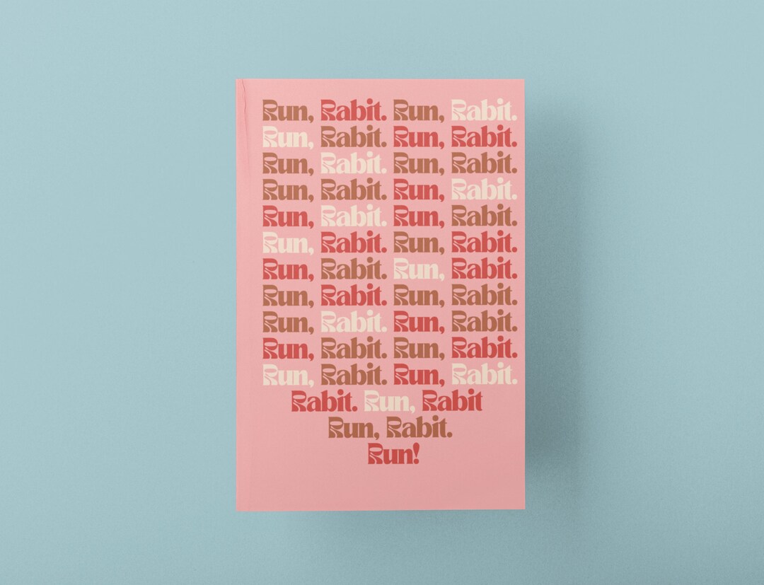 Rob Zombie Run Rabbit Notebook Horror Fan Gift, Creepy Design, Goth ...