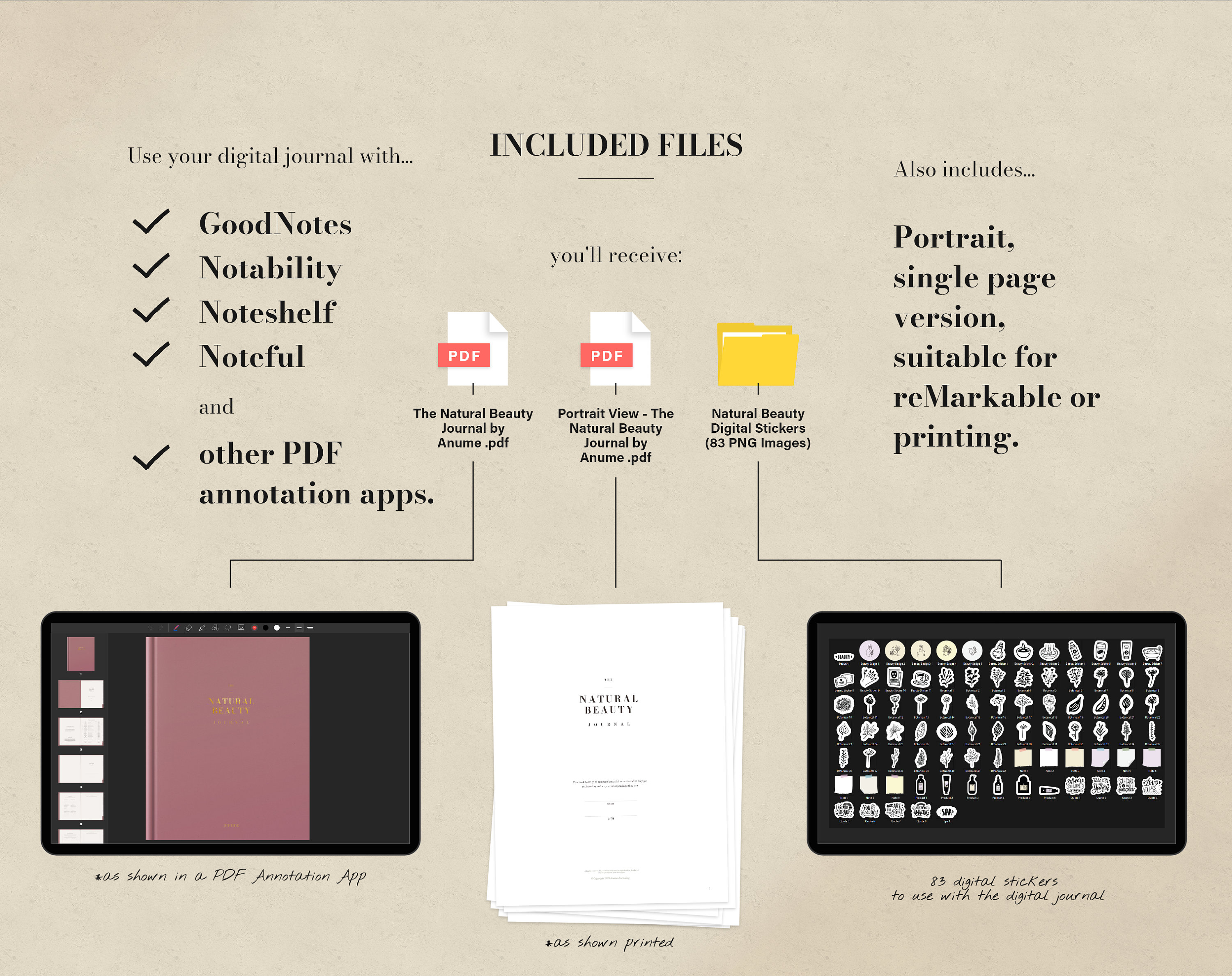 The Natural Beauty Journal | Digital Beauty Planner for Skincare ...