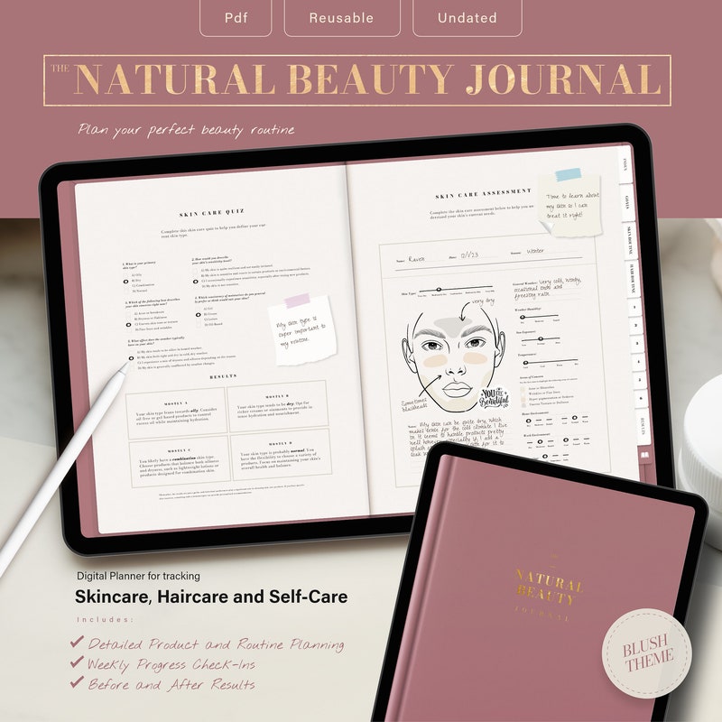 Skincare Journal - Etsy