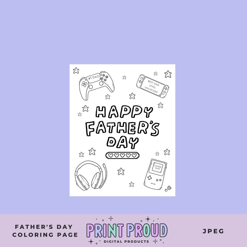 Father's Day Coloring, Page, Father's Day Gift, Father's Day Coloring ...