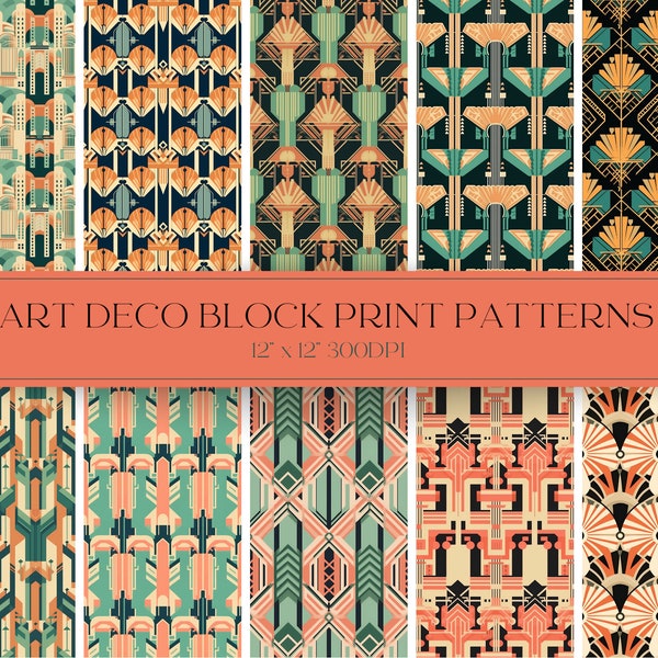 Art Deco Pattern - Etsy