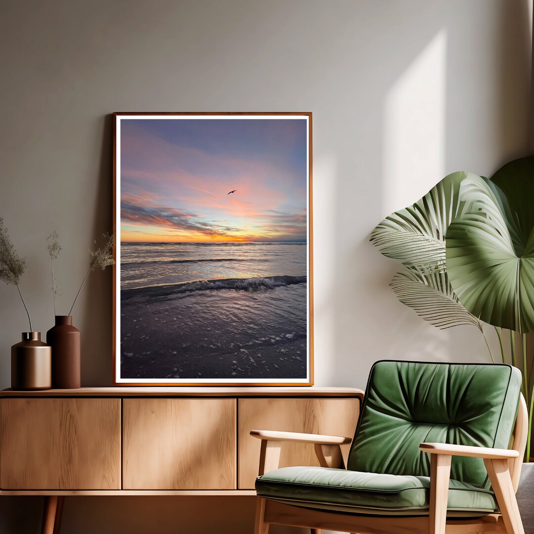 Beautiful Beach Sunset Digital Print - Etsy