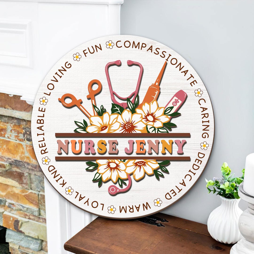 Personalized School Nurse Door Sign, School Nurse Unique Gift, School ...