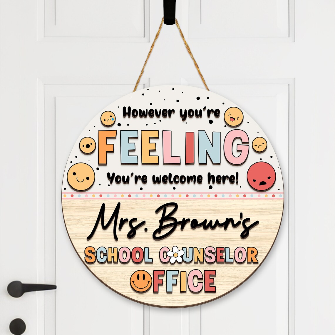 School Counselor Name Sign, Teacher Appreciation Gifts, Personalized ...