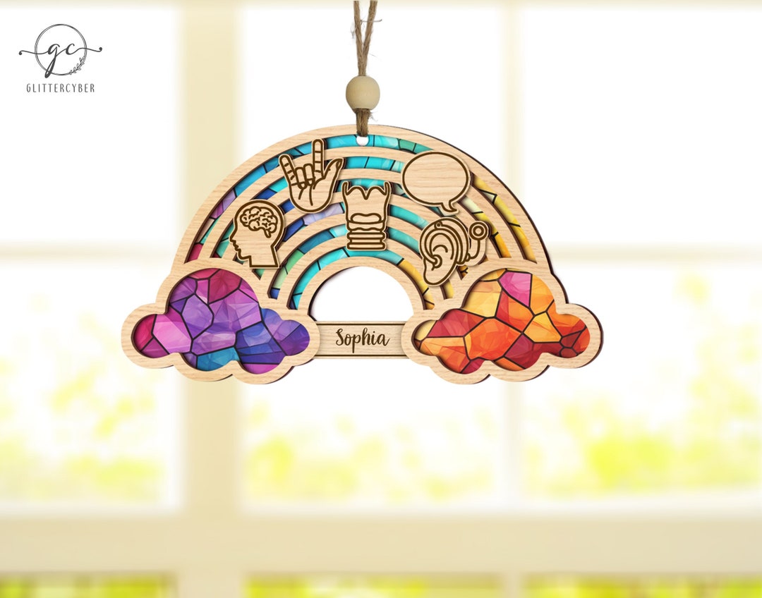 Speech Therapy Suncatcher Ornament Speech Language - Etsy