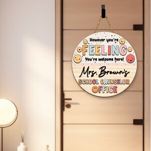 School Counselor Name Sign, Teacher Appreciation Gifts, Personalized ...