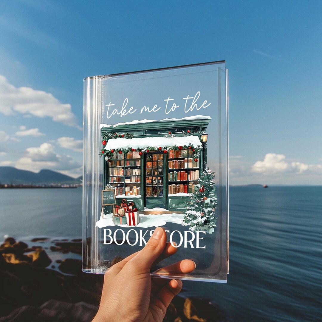 Acrylic Book Vase for Shelf Decoration Take Me to the Bookstore, Book ...