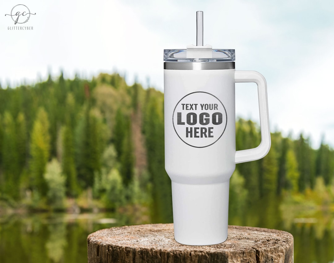 Personalized 40oz Tumbler, Custom Logo Laser Engraved Tumbler, Add Your ...